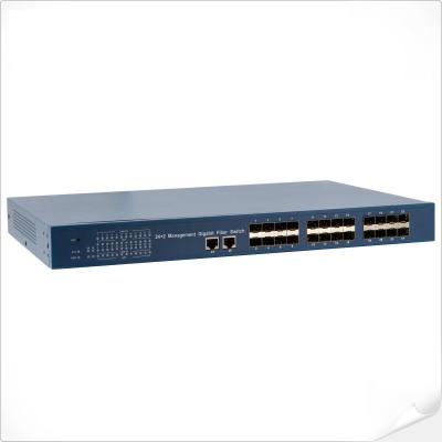 China 2G + 24SFP Management Gigabit Fiber Switch for sale