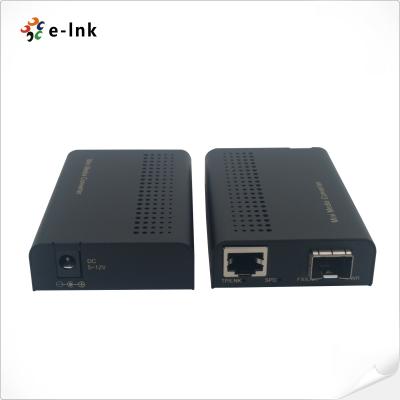 China Mini 10/100/1000Base-TX to 1000Base-SFP Media Converter for sale