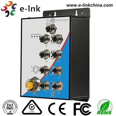 China Industrial 8-port M12 Ethernet Switches / Railway / EN50155 for sale