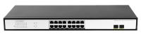 China 16-Port 10/100/1000T 802.3at PoE + 2-Port 100/1000 SFP Ethernet Switch for sale