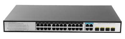 China 24-Port 10/100/1000T 802.3at PoE + 4-Port 100/1000 SFP/TP Combo Ethernet Switch for sale