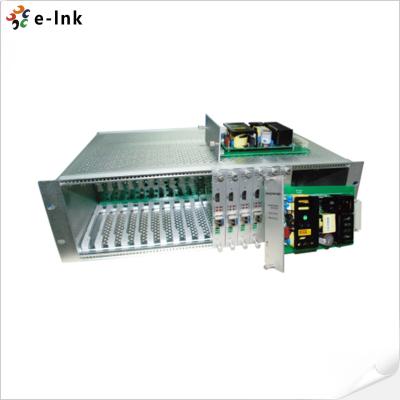 China 3U Video Converter Chassis  input power AC100-240V or DC48V for sale