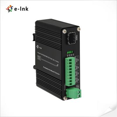 China Industrial Serial Fiber Optic Modem SFP Slots 80km DIN-Rail Mount RS232/485/422 for sale