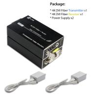 China Mini 4K DVI Fiber Optic Extender with Stereo Audio with DVI 1.0 and HDCP 1.2 Support for sale