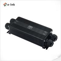 China Industrial PoE Extender IP67 Waterproof 1 in 3 Out Gigabit SFP 100m 802.3bt for sale
