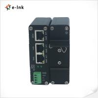 China Industrial PoE Splitter 12V 2 Port Switch 802.3af/at Gigabit DIN Rail IP40 for sale
