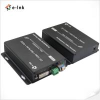 China DVI Fiber Optic Extender Audio RS232 20km HDCP 1.2 1920x1200 Bidirectional for sale