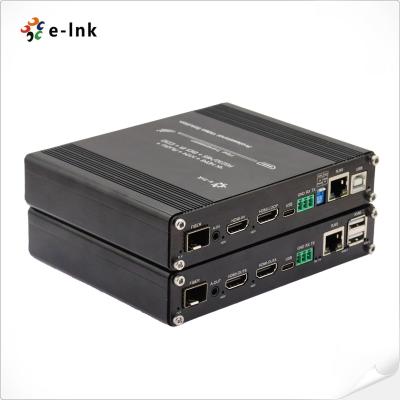 China HDMI Fiber Extender 4K 60Hz KVM RS232 TCP IP HDCP 2.2 for sale