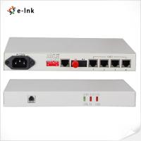China Long Distance Optical Multiplexer 4E1 Ethernet 120km G.703 Dual Fiber Backup with 16dBm Link Budget for sale