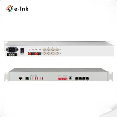 China 4E1 4FE PDH Fiber Multiplexer with 62.5/125um Fiber Type 1 1 Protection and 120km Transmission Distance VLAN Included for sale