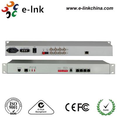 China 4E1 PDH Optical Multiplexer with 1FE Ethernet EOW Phone Console NMS 120km Transmission for sale