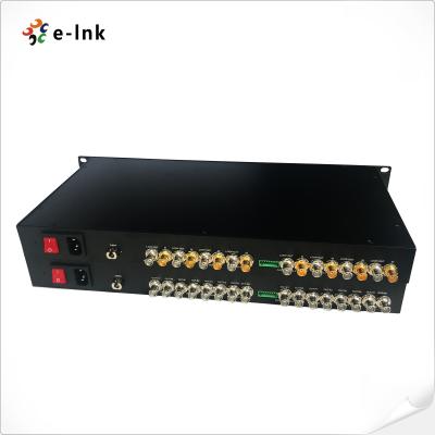 China 4 Channel 3G-SDI Fiber Optic Converter Bidirectional Video Transmission 120km for sale
