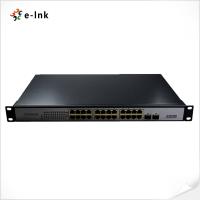China 24 Port PoE Ethernet Switch 2 SFP Fiber Industrial Grade 802.3at 6KV Protection for sale