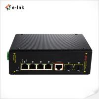 China Industrial 4-Port UPoE 60W Switch 2 SFP Ports DIN Rail 240W 802.3at for sale