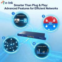 China Managed Industrial Ethernet POE Switch Featuring 24 Ports Supporting Power over Ethernet for Industrial Network Deployment for sale