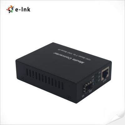 China 10G Base T to Base R Media Converter Multi Rate Support 10G 5G 2.5G 1G with SFP Slot Low Power Plug and Play for sale