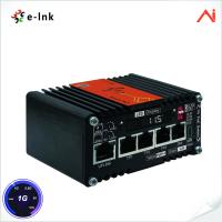 China 4-Port 10/100/1000Base-T IEEE802.3at PoE+ 30W to 1-Port 10/100/1000Base-T Uplink Mini Industrial AI Smart Managed PoE+ Ethernet Switch with Voltage Booster System for sale