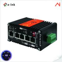 China 4-Port 10/100/1000Base-T IEEE802.3at PoE+ 30W to 1-Port 10/100/1000Base-T Uplink Mini Industrial AI Smart Managed PoE+ Ethernet Switch with Voltage Booster System for sale