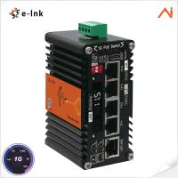 China 4-Port 10/100/1000Base-T IEEE802.3at PoE+ 30W to 1-Port 10/100/1000Base-T Uplink Mini Industrial AI Smart Managed PoE+ Ethernet Switch with Voltage Booster System for sale