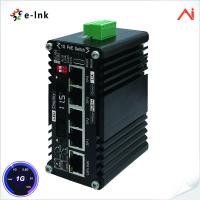 China 4-Port 10/100/1000Base-T IEEE802.3at PoE+ 30W to 1-Port 10/100/1000Base-T Uplink Mini Industrial AI Smart Managed PoE+ Ethernet Switch with Voltage Booster System for sale