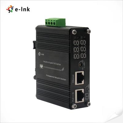 China Industrial Gigabit 802.3bt PoE++ Splitter with LED Display and Adjustable Output Voltage 5V to 36V DC for sale