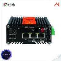 China 3-Port 10/100/1000Base-T IEEE802.3at PoE+ 30W to 1-Port 100/1000BASE-X 
Mini Industrial AI Smart Managed PoE+ Ethernet Switch with Voltage Booster for sale