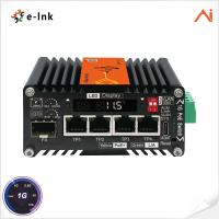 China 4-Port 10/100/1000Base-T IEEE802.3at PoE+ 30W to 1-Port 100/1000BASE-X 
Mini Industrial AI Smart Managed PoE+ Ethernet Switch with Voltage Booster for sale