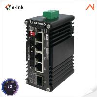 China 4-Port 10/100/1000Base-T IEEE802.3bt PoE++ 60W to 1-Port 100/1000BASE-X 
Mini Industrial AI Smart Managed PoE++ Ethernet Switch with Voltage Booster for sale
