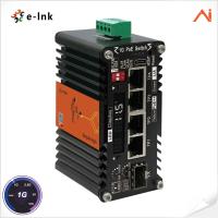 China 4-Port 10/100/1000Base-T IEEE802.3bt PoE++ 60W to 1-Port 100/1000BASE-X 
Mini Industrial AI Smart Managed PoE++ Ethernet Switch with Voltage Booster for sale