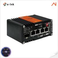 China 4-Port 10/100/1000Base-T IEEE802.3bt PoE++ 60W to 1-Port 100/1000BASE-X 
Mini Industrial AI Smart Managed PoE++ Ethernet Switch with Voltage Booster for sale