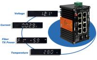 China AI Smart Managed 8-Port PoE+ 30W Industrial Switch with 9-54VDC Wide Voltage and -40°C to +75°C Operating Range for sale