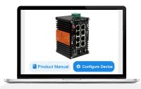 China AI Smart Managed 8-Port PoE+ 30W Industrial Switch with 9-54VDC Wide Voltage and -40°C to +75°C Operating Range for sale