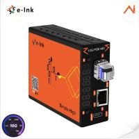 China AI Smart Managed 10G/5G/2.5G/1G/100M RJ45 to 10G SFP+ PoE Fiber Media Converter for sale