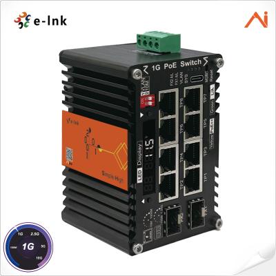 China AI Smart Managed 8-Port 90W High-Power PoE++ Industrial Switch with Triple Terminal Real-Time Monitoring and Solar Voltage Booster 9-54VDC for sale
