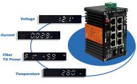 China AI Smart Managed 8-Port 90W High-Power PoE++ Industrial Switch with Triple Terminal Real-Time Monitoring and Solar Voltage Booster 9-54VDC for sale