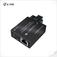 China E-link 10/100/1000Base-Tx to 100/1000Base-Fx Ethernet SC Media Converter for IP Camera for sale