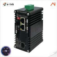 China 2-Port 10/100/1000Base-T IEEE802.3bt PoE++ 90W to 1-Port 100/1000BASE-X 
Mini Industrial AI Smart Managed PoE++ Fiber Media Converter with Voltage Booster for sale