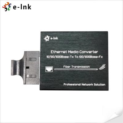 China SC Mini Optical Fiber Media Converter 10/100/1000Base-Tx To 100/1000Base-Fx for sale