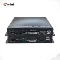 China 1080P DVI To HDMI Female Converter With Bidi Audio GPIO KVM RS232 Fiber Extender for sale