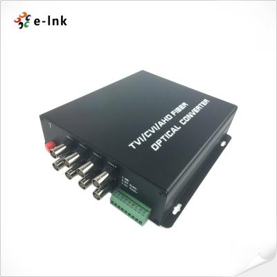 China 8-Channel 1080P CCTV Camera Fiber Optic Converter HDAHD CVI TVI CVBS 4-In-1 Video for sale
