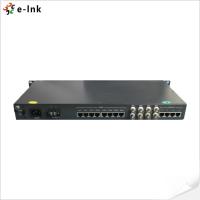 China 16Ch E1 Fiber Optic Accessories Fiber Phone Line Converter 100M Ethernet FC for sale