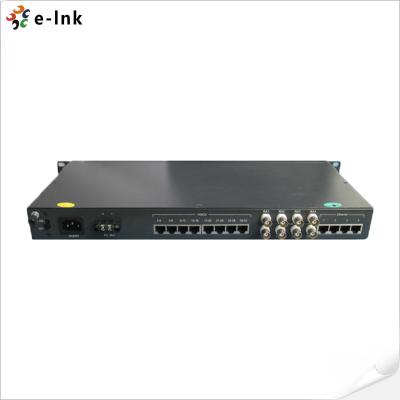 China 16Ch E1 Fiber Optic Accessories Fiber Phone Line Converter 100M Ethernet FC for sale
