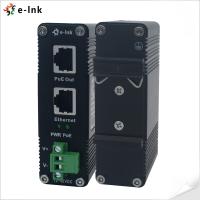 China DIN Rail Industrial 802.3at 30W Gigabit PoE Injector Adapter 12~48V DC Power Booster Outdoor factory price for sale