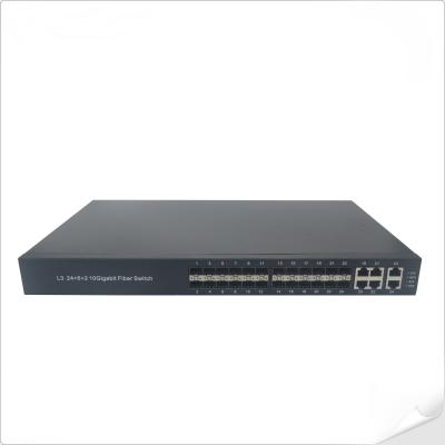 China Ethernet Switch Managed 24- Port Gigabit 10G SFP Combo Fiber Optical Switch for sale