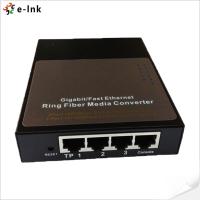 China 1000M Ring Type 3-Port RJ45 Media Converter With 2-Port SFP Fiber for sale