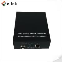 China UTP To SFP Fiber Media Converter 802.3Af PoE PSE With Overcurrent Protection for sale