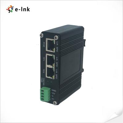 China Fanless Industrial PoE Splitter IEEE 802.3af / At 12VDC output for sale