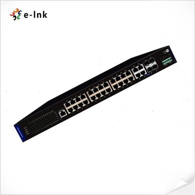 China Managed Industrial 24-Port 10/100/1000T + 4-Port TP/SFP Combo Ethernet Switch for sale