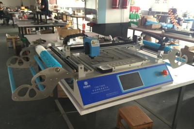 China CHMT48VB Desktop Pick and Place Machine with 58 Feeders, 355mm×355mm PCB Area, ±0.025mm Precision for sale