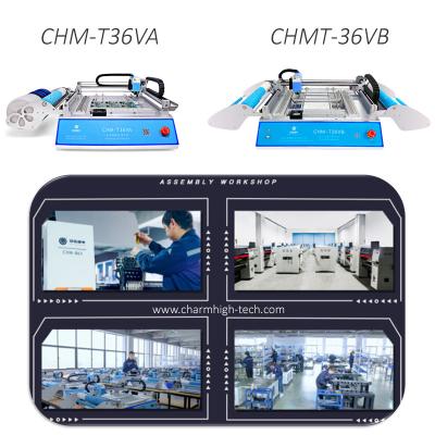 China CHMT36VB Benchtop SMT Pick and Place Machine 58 Feeders Dual Sided 2800cph 0402 for sale
